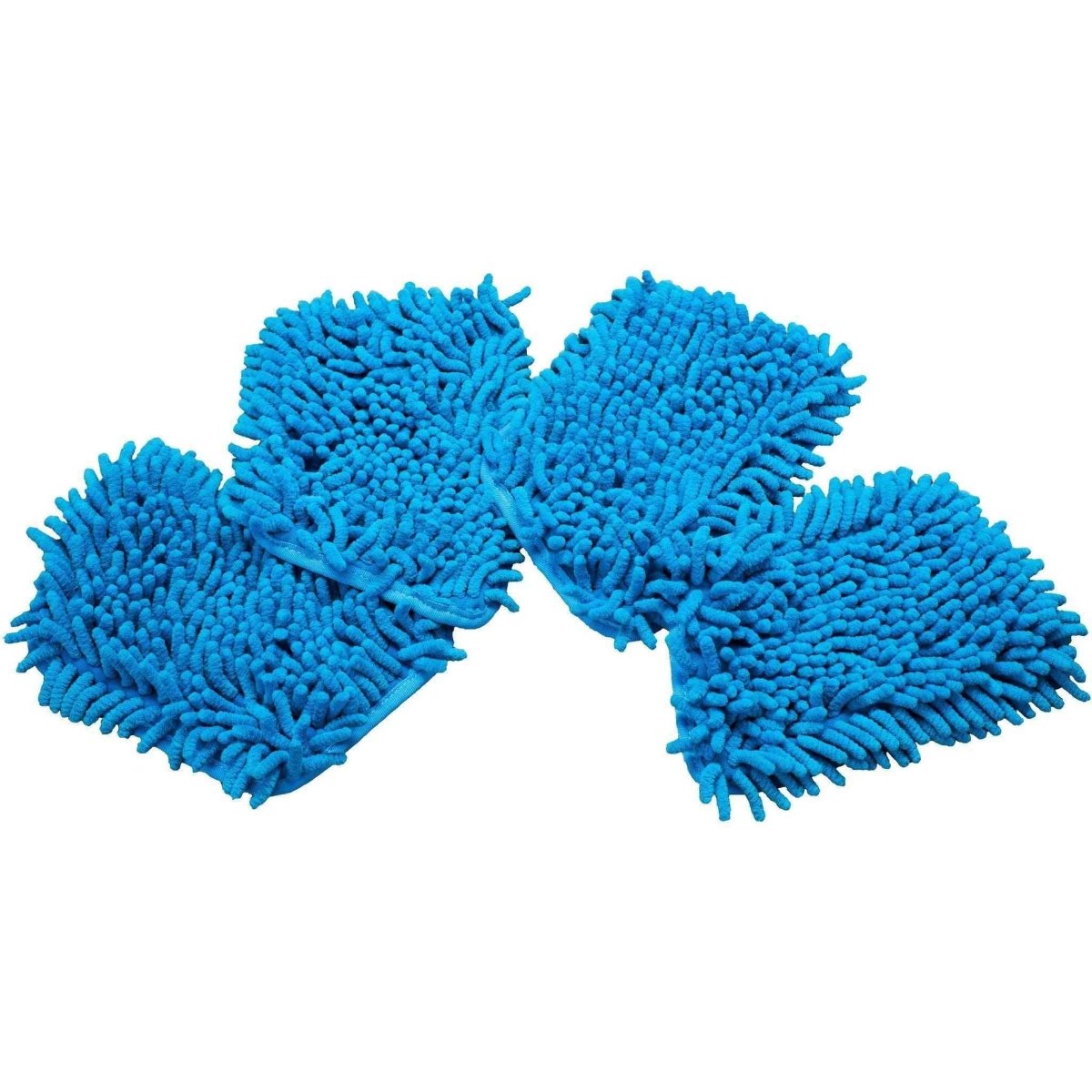Mini Mop Bug Scrubber 5" Microfiber Pads 4-Pack (Blue) – Wash Wax ALL