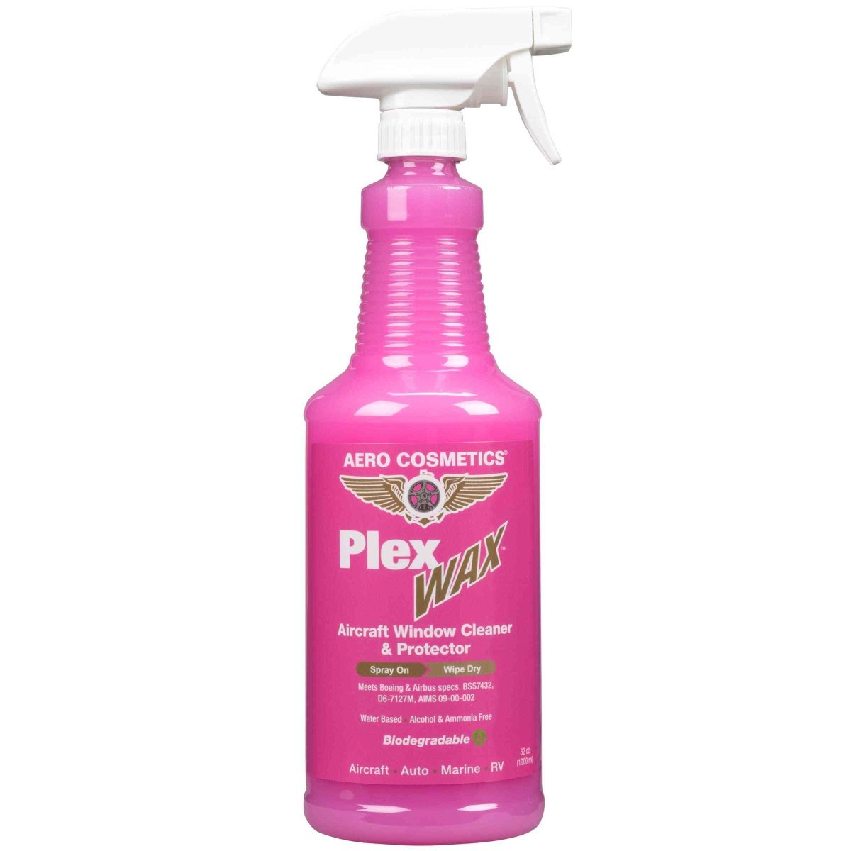 Plex Wax 32 Fl. oz - Aircraft Window & Instrument Cleaner – Wash Wax ALL